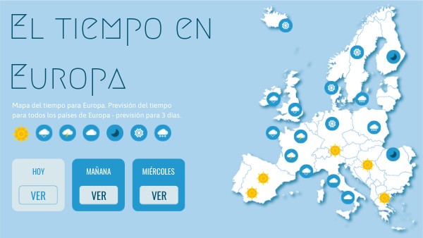 MAPA DEL TIEMPO EN EUROPA