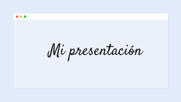 Mi presentación