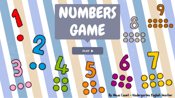 NUMBERS' GAME - 1 TO 10