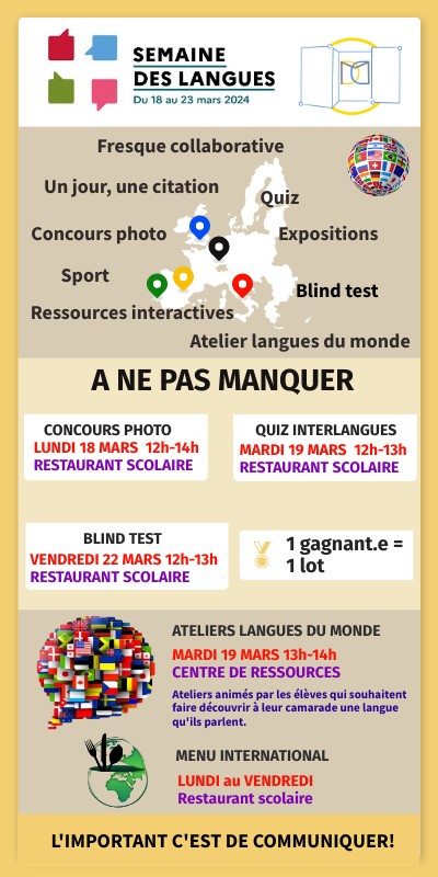 SEMAINE DES LANGUES 2024