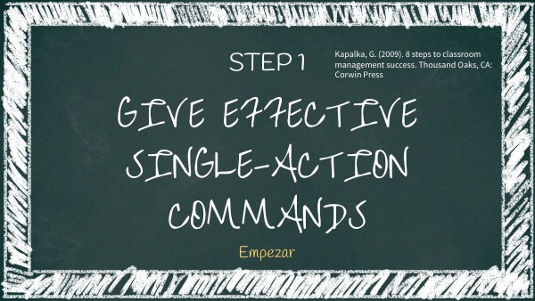 STEP 1 Effective commands