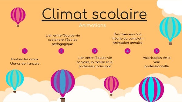 CLIMAT SCOLAIRE
