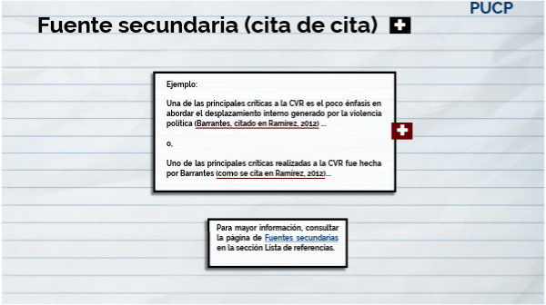 Apa - Cita - Fuente secundaria