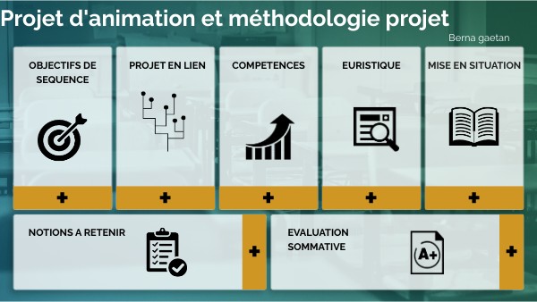 Projet d'animation & méthodologie Projet