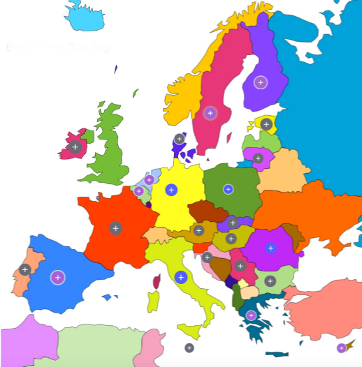Map Of Europe Interactive | Map of Europe (Countries and Cities) – DHSFK