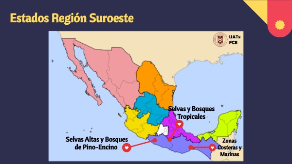Estados Región Suroeste