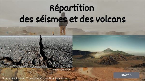 répartition séismes et volcans