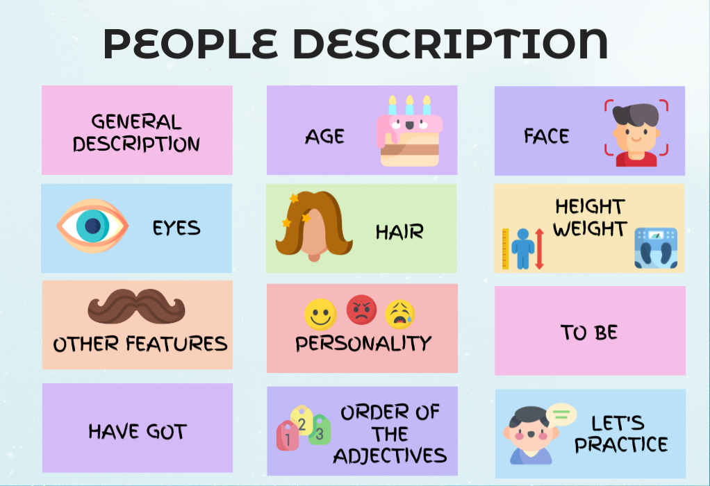 PEOPLE DESCRIPTION EXPLANATION