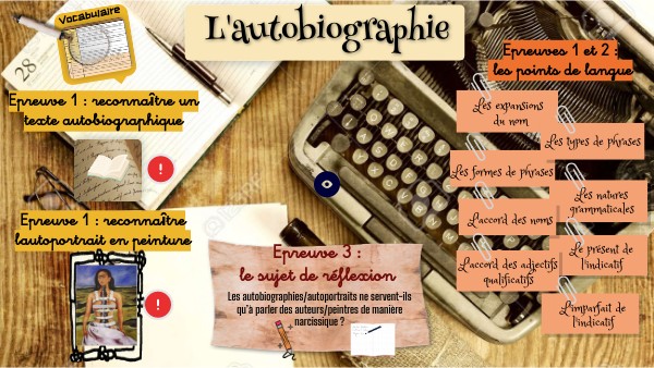 L'autobiographie 3e