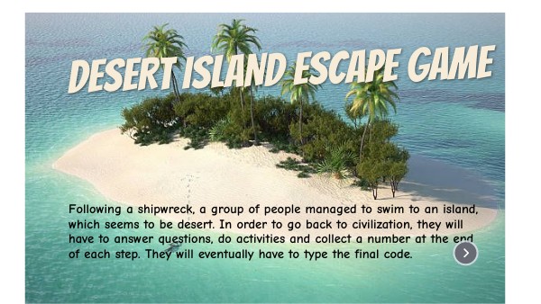 DESERT ISLAND ESCAPE GAME