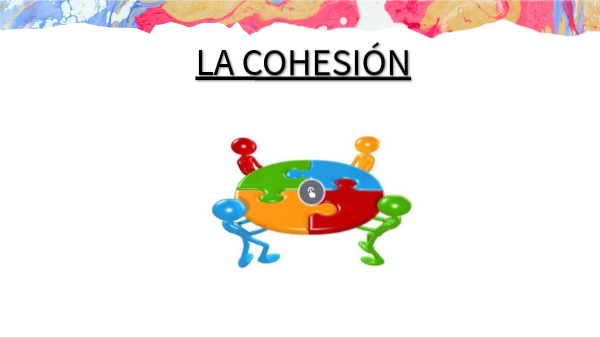 La cohesión