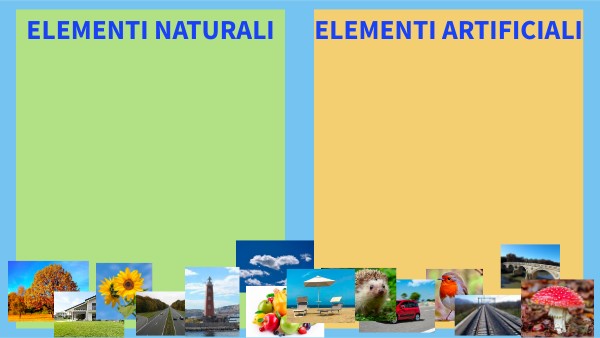Elementi naturali e artificiali
