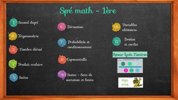 Spé math - 1ère by karine.liorit on Genially