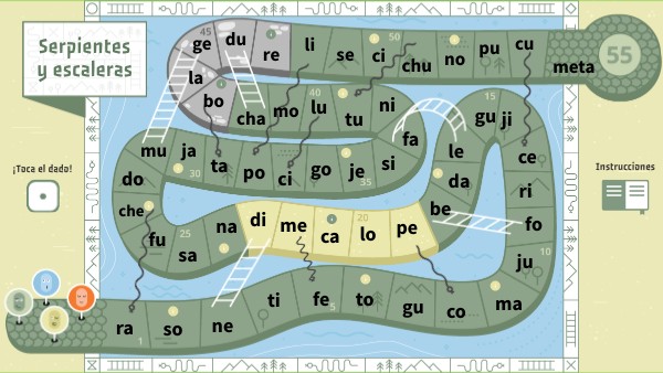 SERPIENTES Y ESCALERAS SILABAS