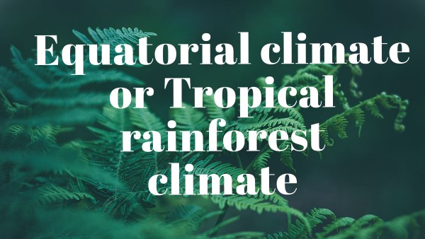 Equatorial climate