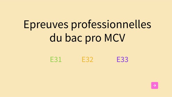 Epreuve Bac MCV