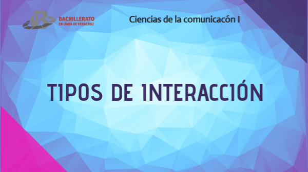Tipos de interacción