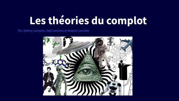 Diaporama Théories du complot