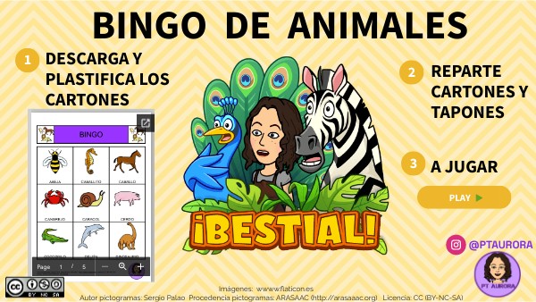 BINGO DE ANIMALES