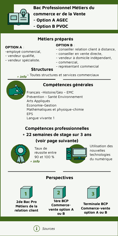 Bac Pro Métiers du commerce et de la Vente