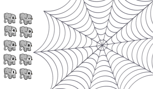 Un elefante se balanceaba