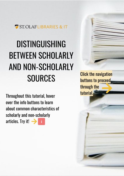 Scholarly Vs Non Scholarly Sources