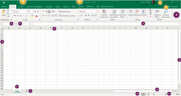 Interfaz Gráfica de Microsoft Excel