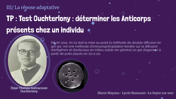 test ouchterlony protocole