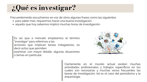 1.1.1 ¿Qué es investigar?