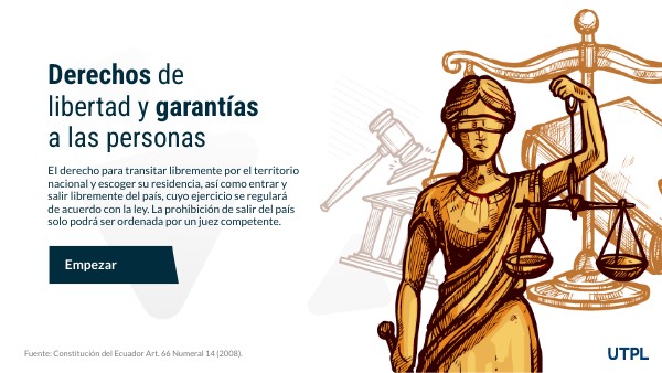 Derechos de libertad y garantías a las personas