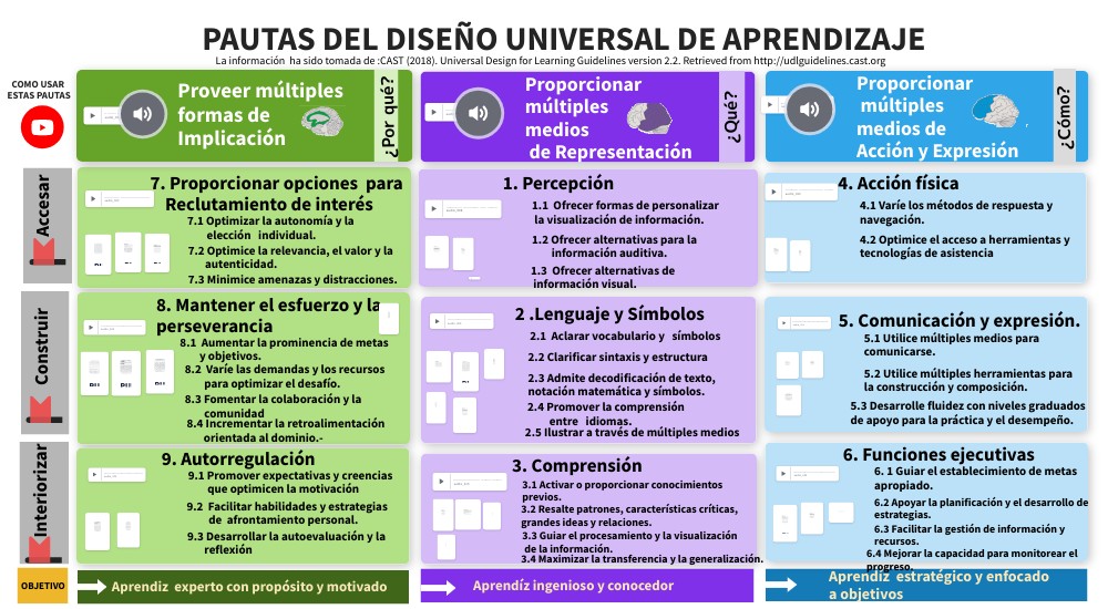 DUA. PRINCIPIOS Y PAUTAS.