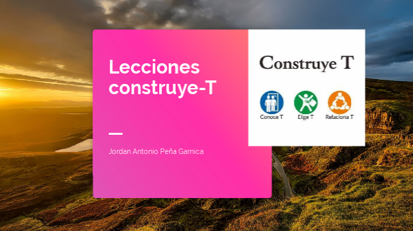 Lecciones Construye T Estudiantes