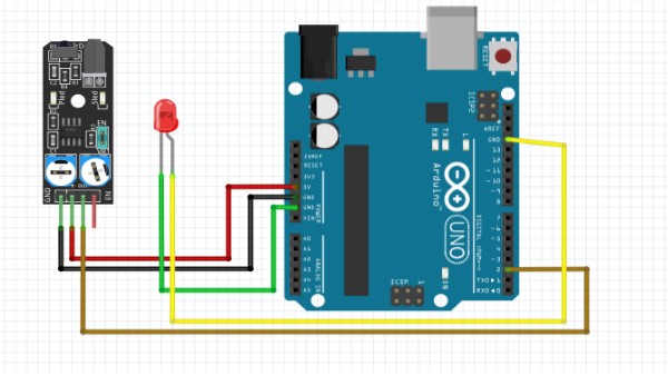 Esquema de conexiones del Modulo Infrarrojo KY -032 - 37in1