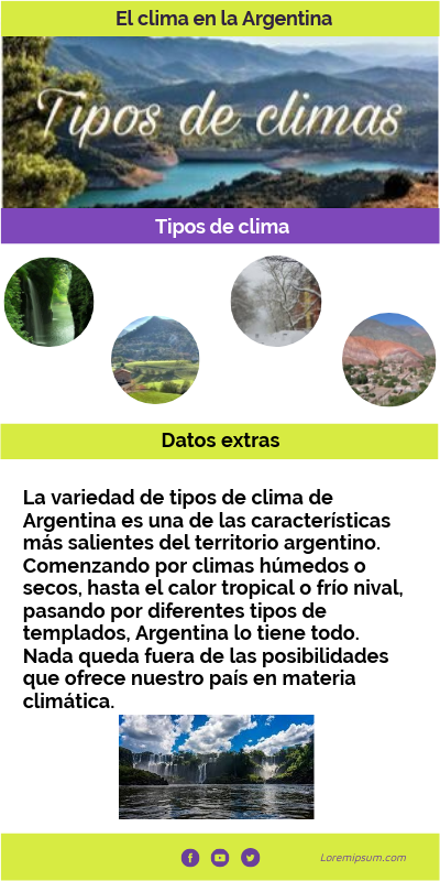 Tipos de clima en la argentina