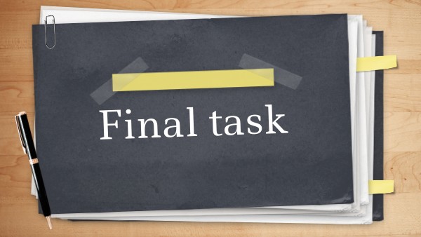 Final task