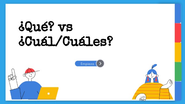 ¿QUE VS CUAL /CUALES?