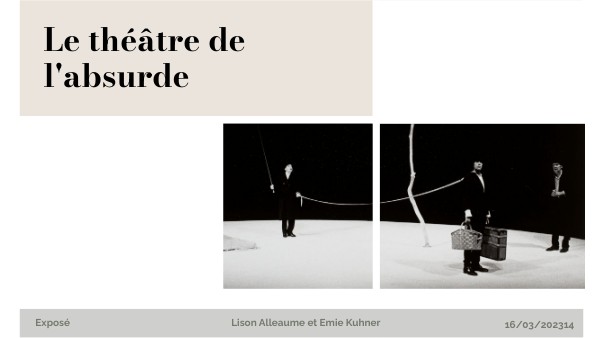 Le Theatre de l'absurde