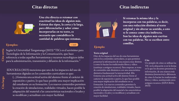 Citas directas e indirectas