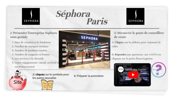 TP Sephora niveau 1