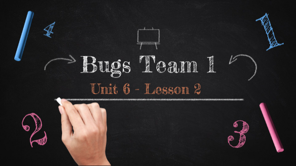 Bugs Team 1 unit 6 lesson 2