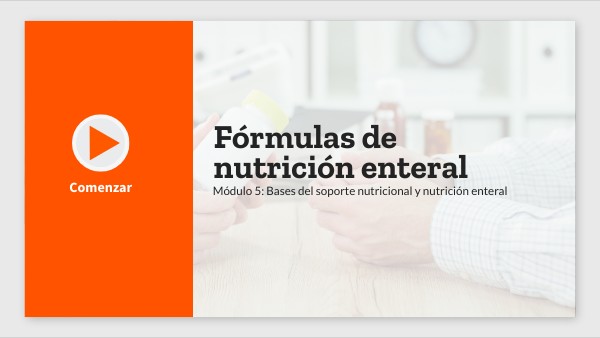 Fórmulas de nutrición enteral