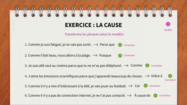 L Expression De La Cause Exercices Corrigés Pdf – LFMP