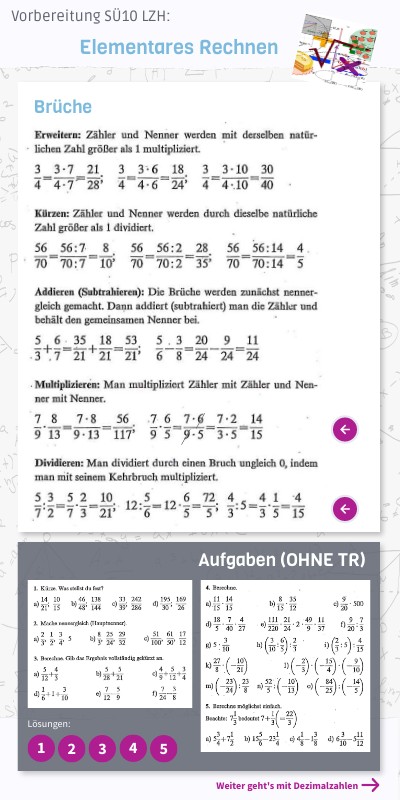LZH SÜ10: Elementares Rechnen