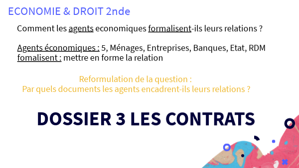 Les contrats cours