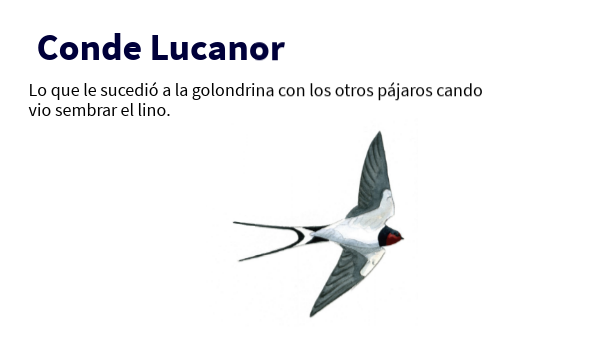 Lo que le sucedió a la golondrina con los otros pájaros cando vio semb