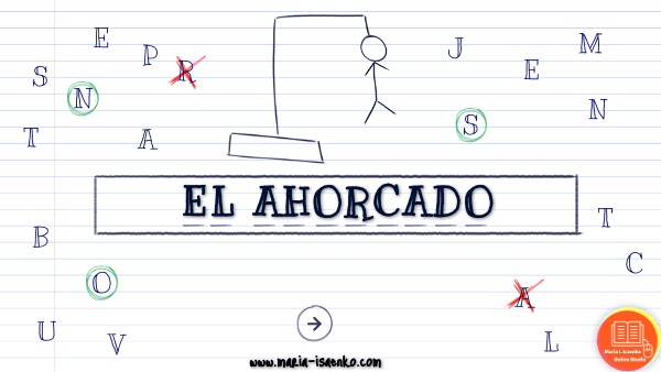 JUEGO AHORCADO (español)