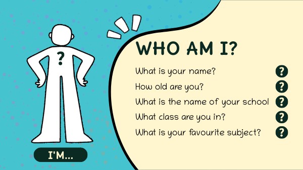 WHO AM I? CARD