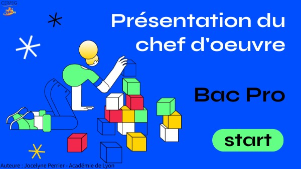 Présentation du chef d'oeuvre pour les élèves de bac pro