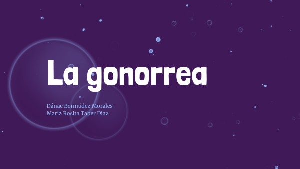 PRESENTACIÓN GONORREA