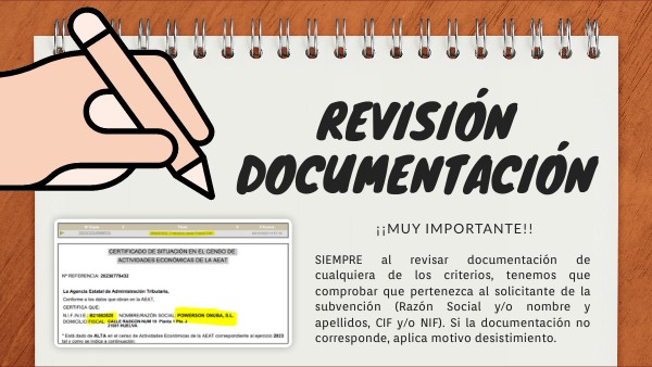 REVISIÓN DOCUMENTACIÓN